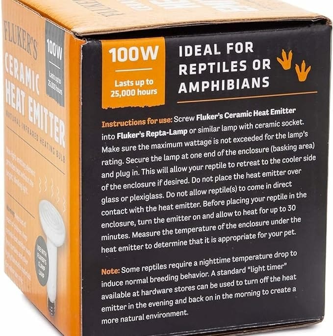 Fluker's 100 Watt Ceramic Heat Emitter reptile ceramic heat emitter